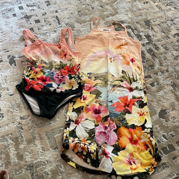 Molo | Swim | Molo Girls Bathing Suit And Cover Up Size 8 | Poshmark